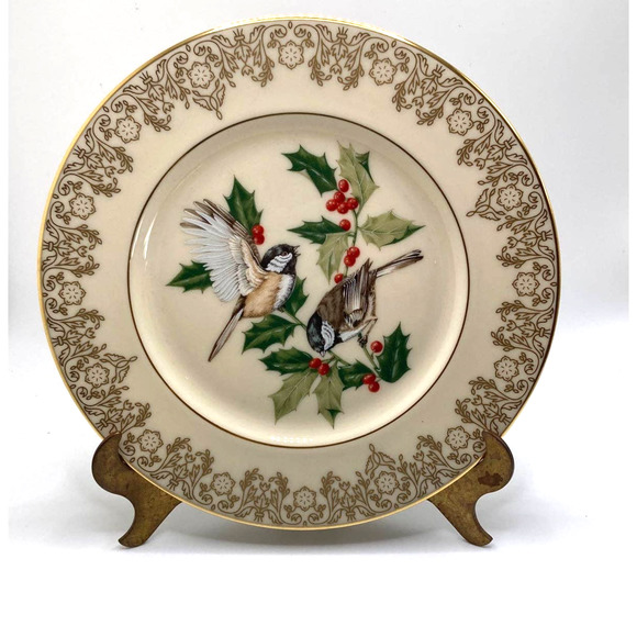Lenox | Accents | Lenox 988 Garden Bird Plate Collection Chickadee W ...